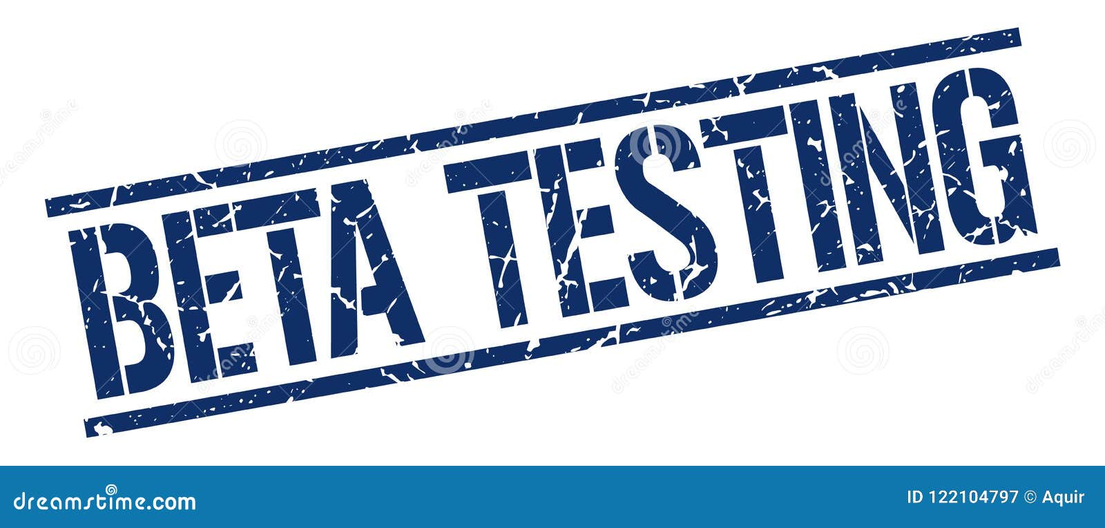 Beta testing stamp stock vector. Illustration of stamp - 122104797