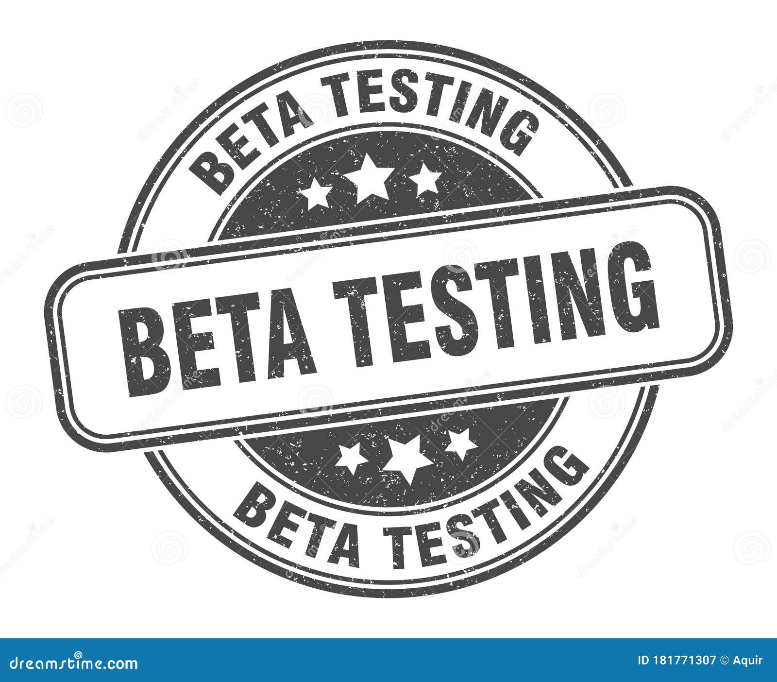 Beta Testing Stamp. Beta Testing Round Grunge Sign Stock Vector ...