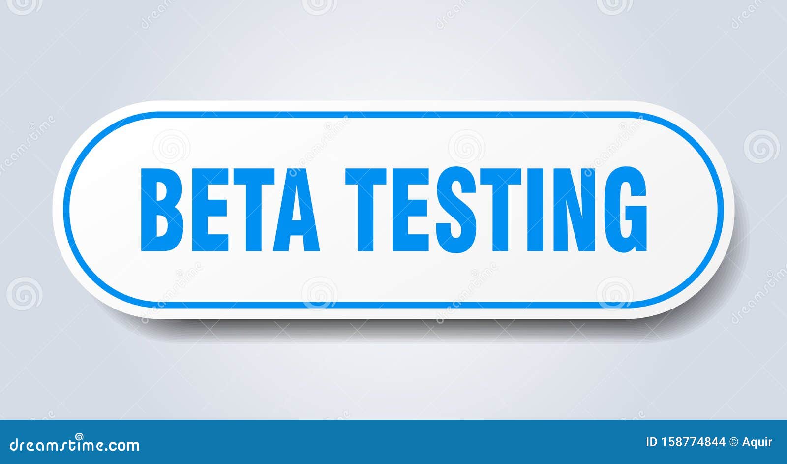 Beta testing sticker. stock vector. Illustration of paper - 158774844 Beta testing sticker. stock vector. Illustration of paper - 158774844