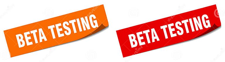 Beta Testing Sticker. Beta Testing Sign Set Stock Vector - Illustration ...