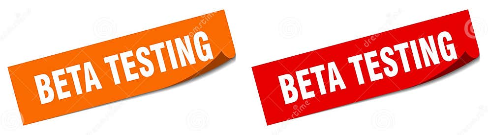 Beta Testing Sticker. Beta Testing Sign Set Stock Vector - Illustration ...