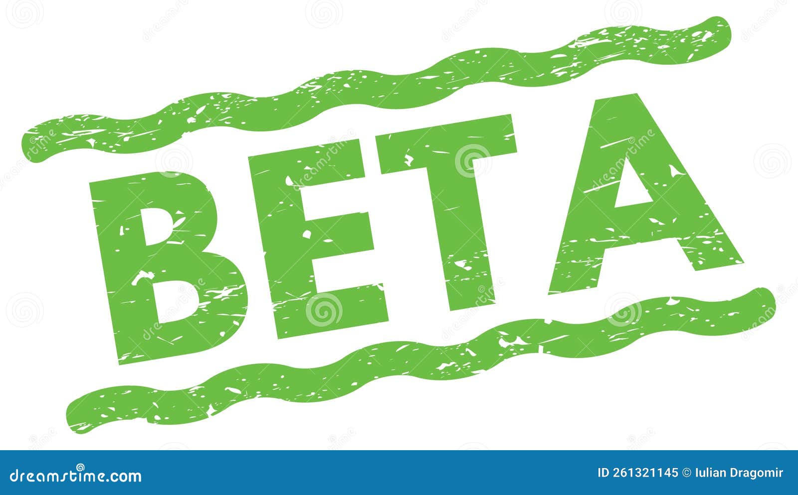 BETA Text on Green Lines Stamp Sign Stock Illustration - Illustration ...