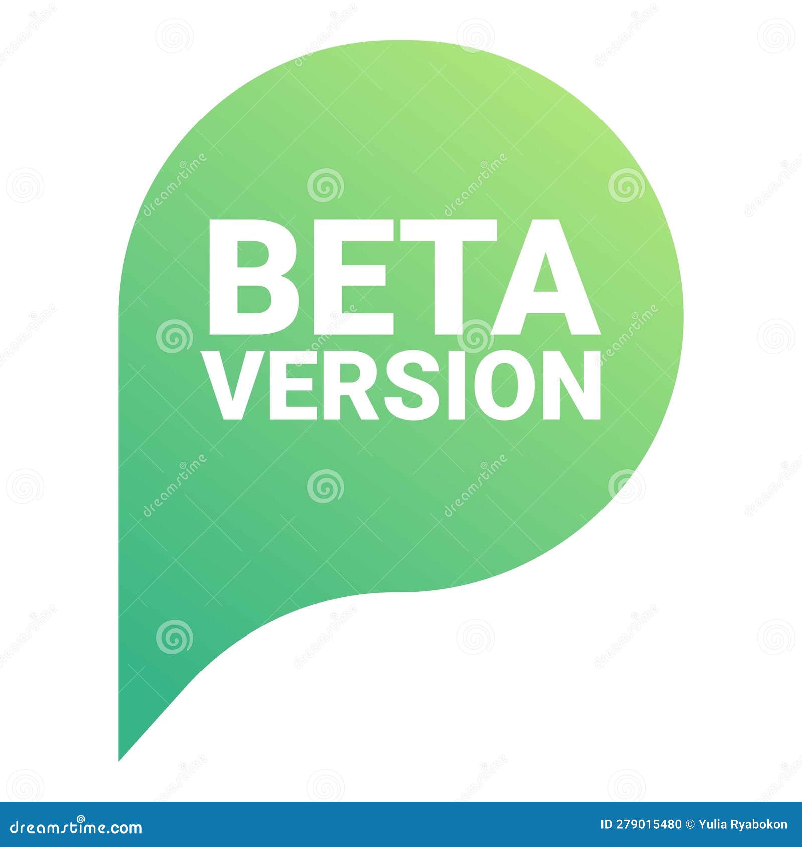 Beta Version Bubble Icon Cartoon Vector. Digital Upgrade Stock Vector - Illustration of retro ...