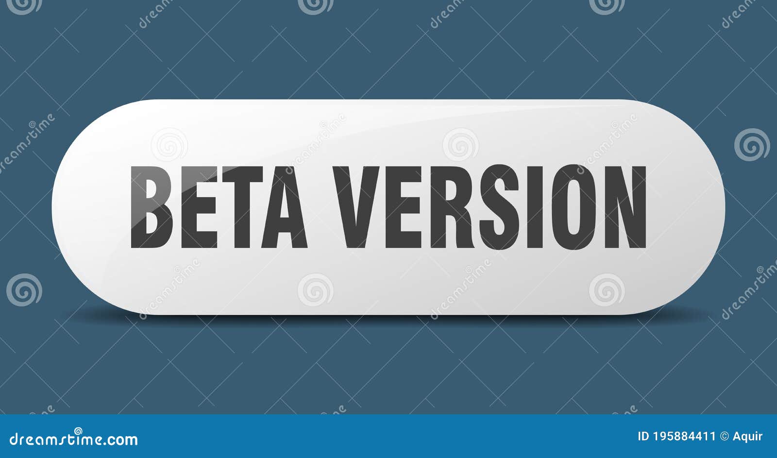 Beta Version Button. Beta Version Sign. Key. Push Button Stock Vector ...