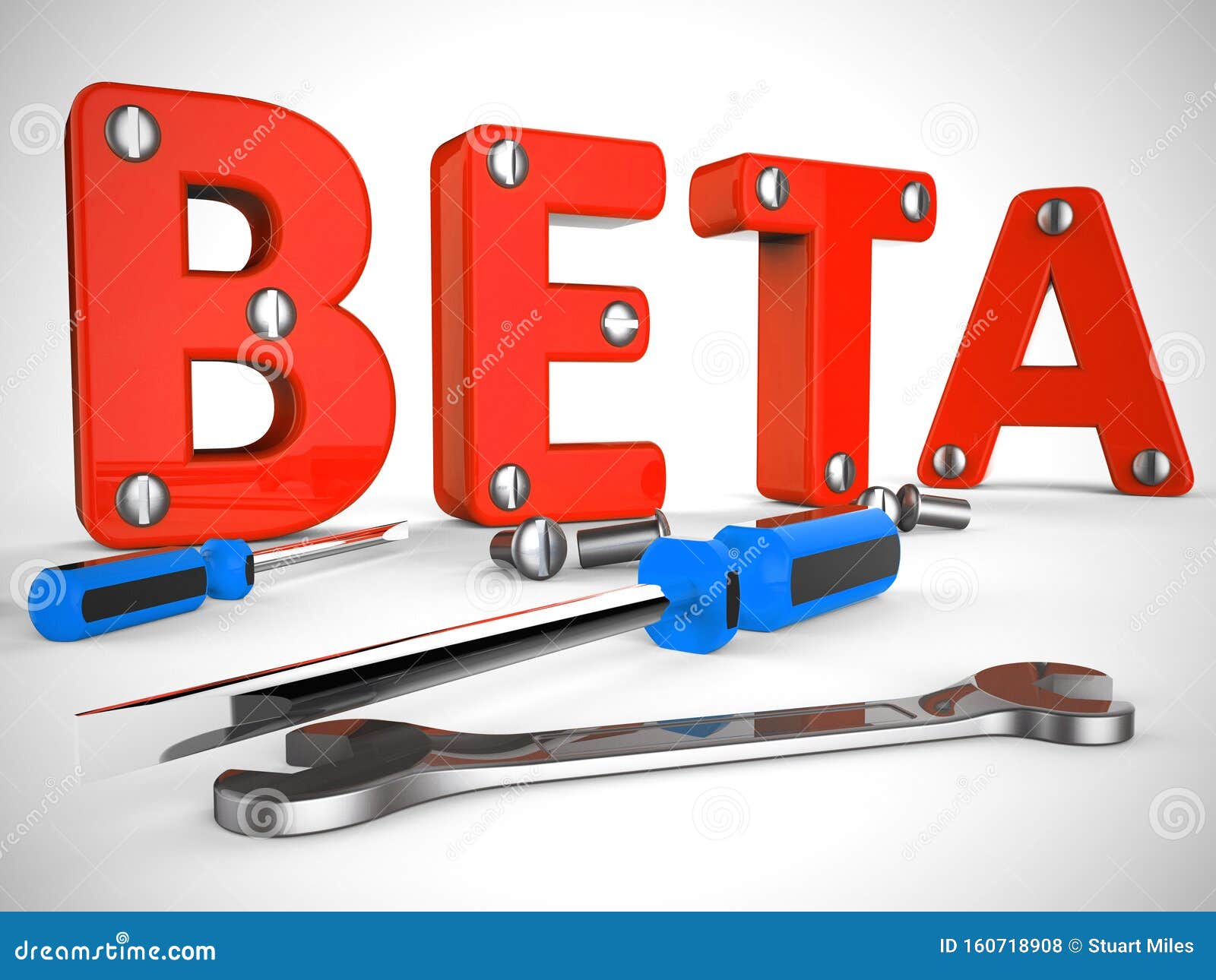 Beta Version Concept Icon Used for Demos or Test Software - 3d ...