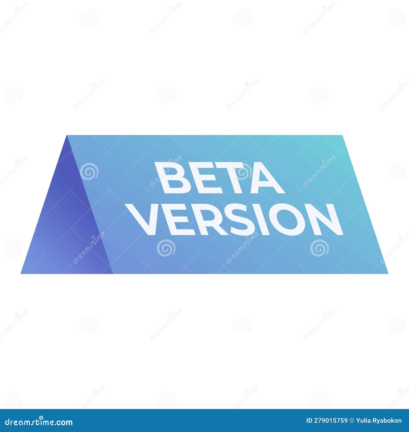 Beta Version Icon Cartoon Vector. Data Button Stock Vector ...