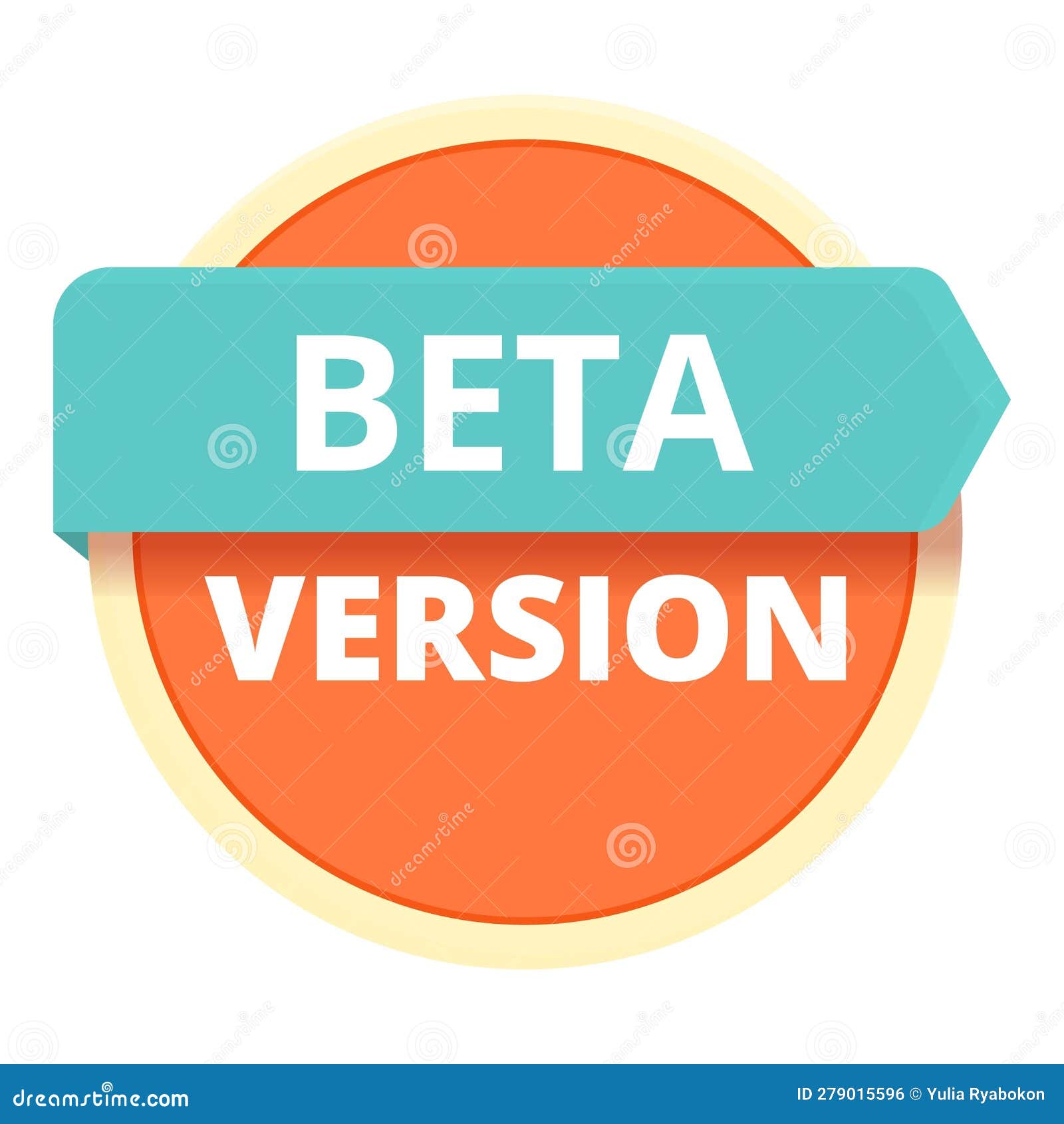 Beta Version Icon Cartoon Vector. Web Design Stock Vector ...