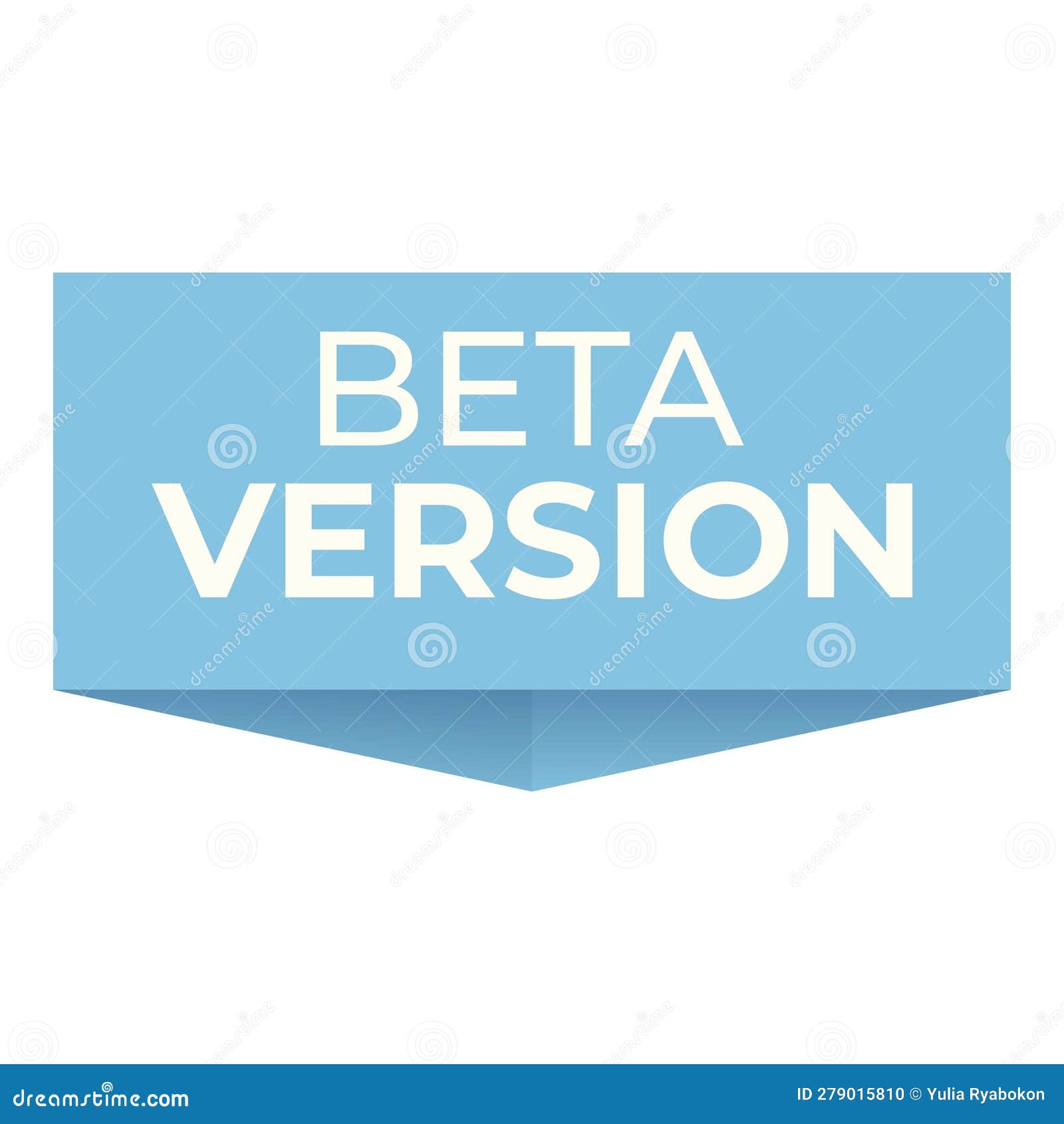 Beta Version Label Icon Cartoon Vector. Computer Software Stock Vector ...