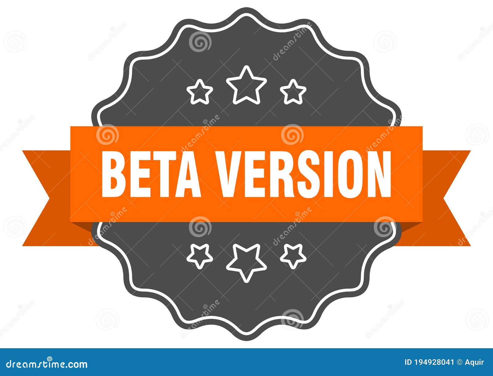 Beta version label stock vector. Illustration of background - 194928041