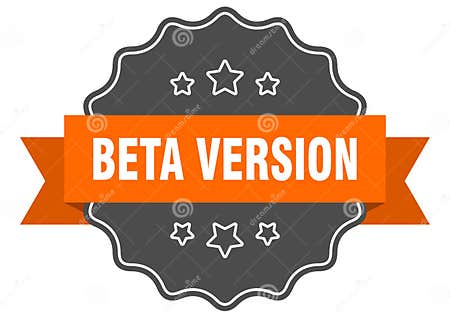 Beta version label stock vector. Illustration of background - 194928041