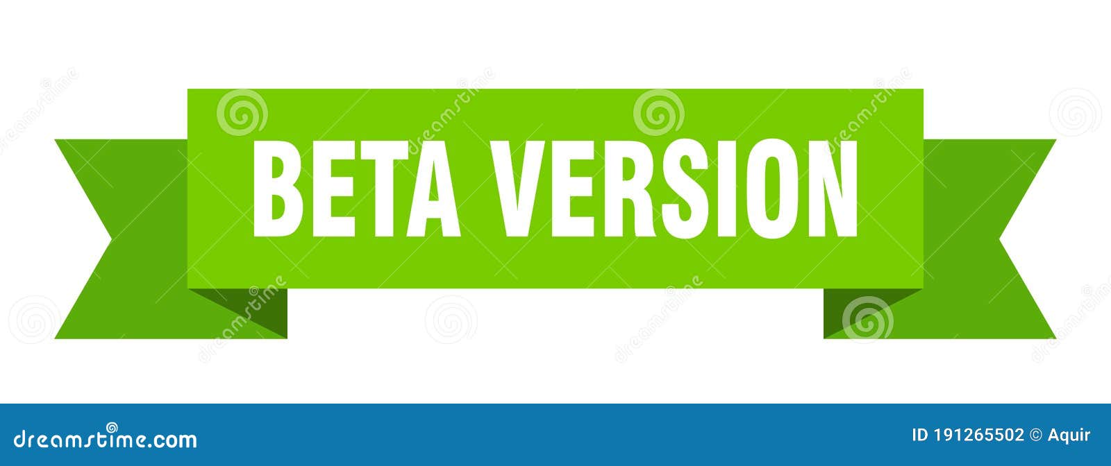 Beta version ribbon. stock vector. Illustration of price - 191265502
