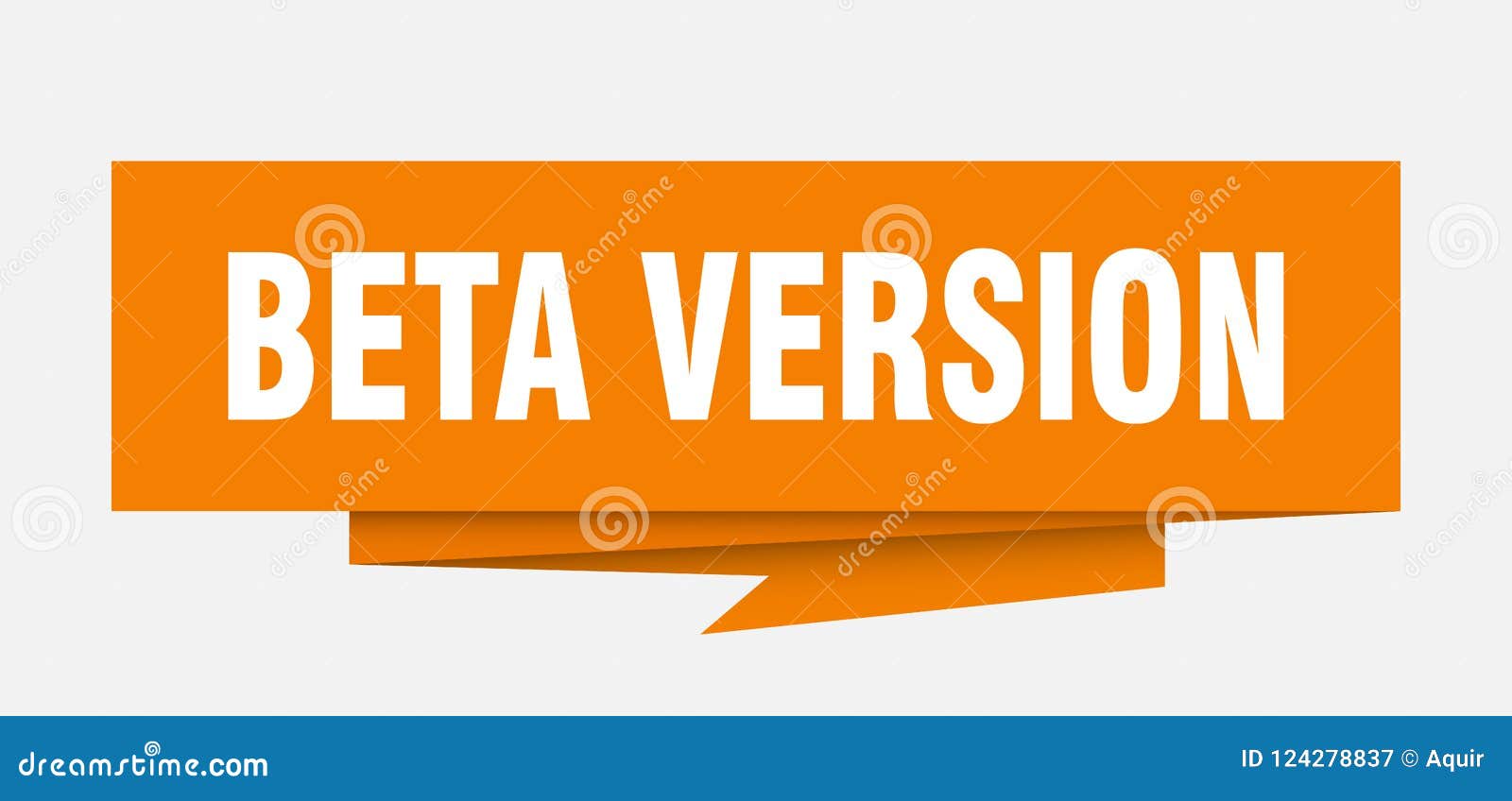 Beta version stock vector. Illustration of template - 124278837