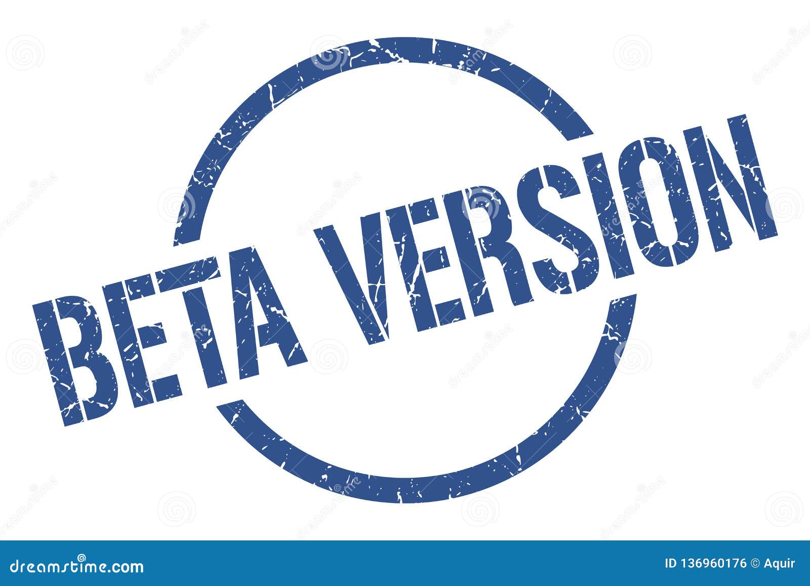 Beta version stamp stock vector. Illustration of label - 136960176