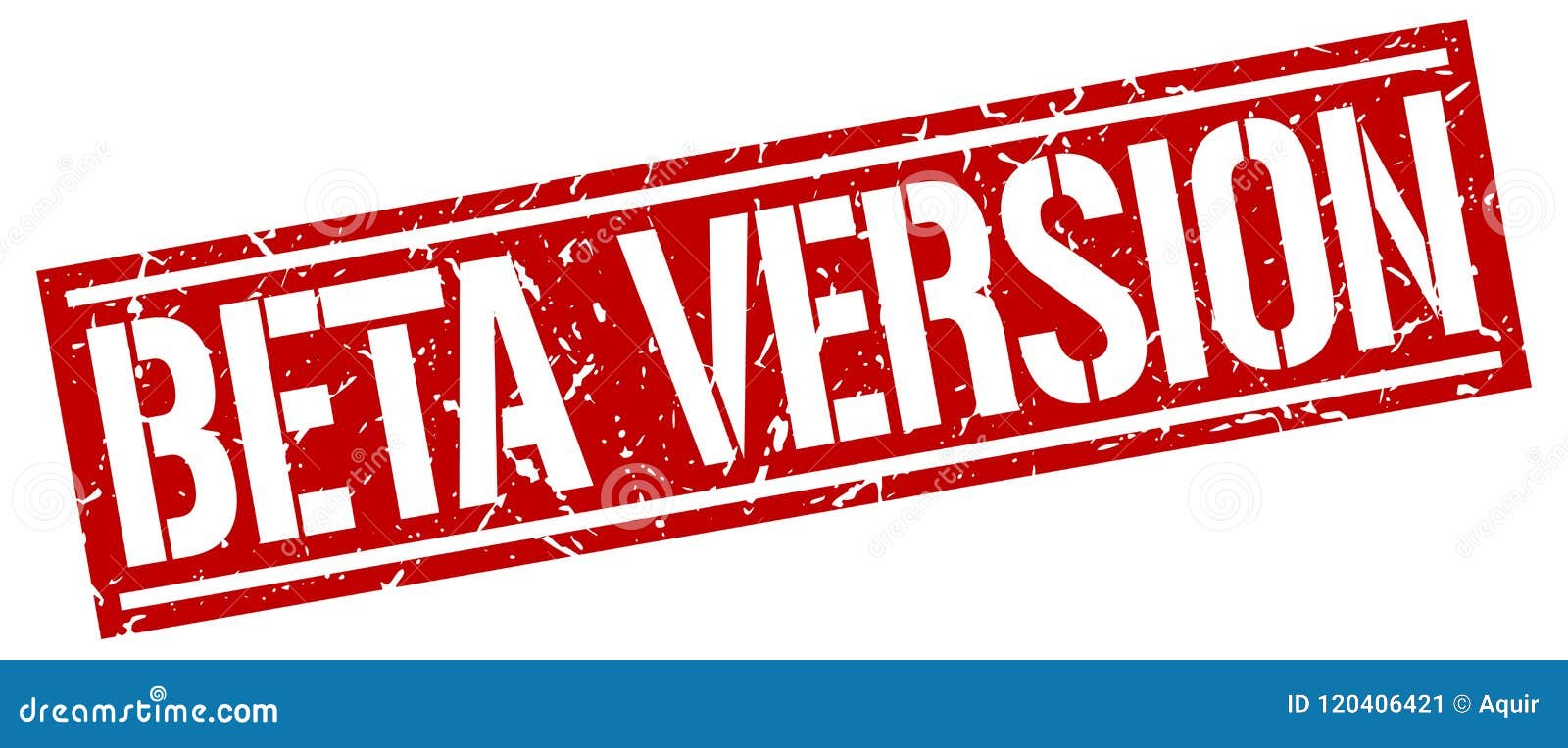 Beta version stamp stock vector. Illustration of isolated - 120406421