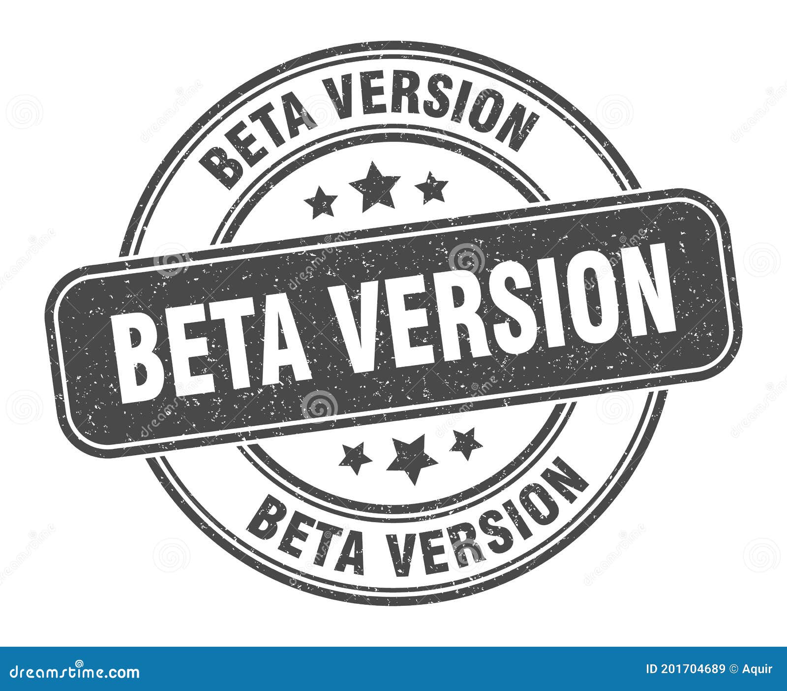 Beta Version Stamp. Beta Version Round Grunge Sign Stock Vector ...