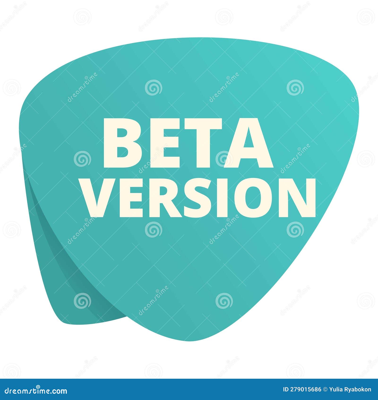 Beta Version System Icon Cartoon Vector. Computer Software Stock Vector ...