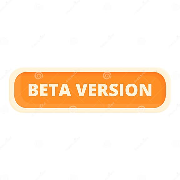 Beta Version Tag Icon Cartoon Vector. Computer Upgrade Stock Vector ...