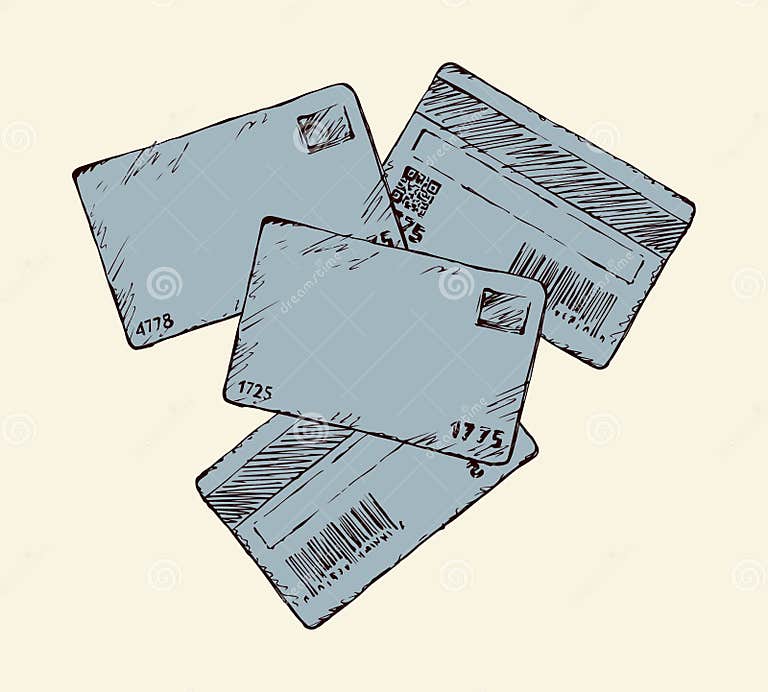 Betaalpas Vector tekening vector illustratie. Illustration of ...