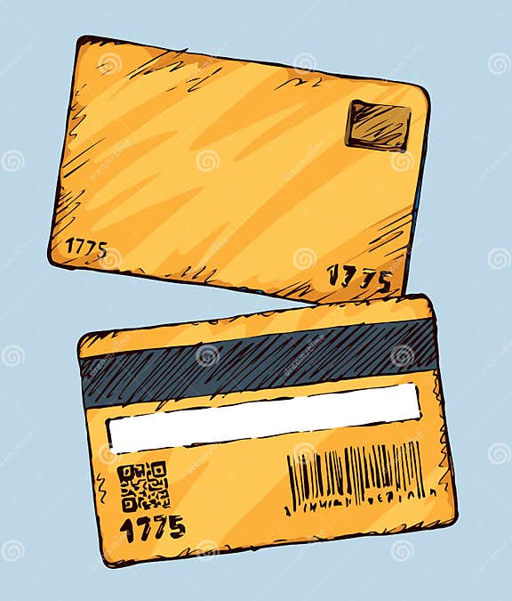 Betaalpas Vector tekening vector illustratie. Illustration of lening ...