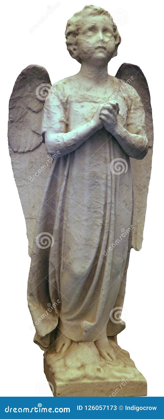Betendes Kind Angel Statue stockbild. Bild von flügel - 126057173
