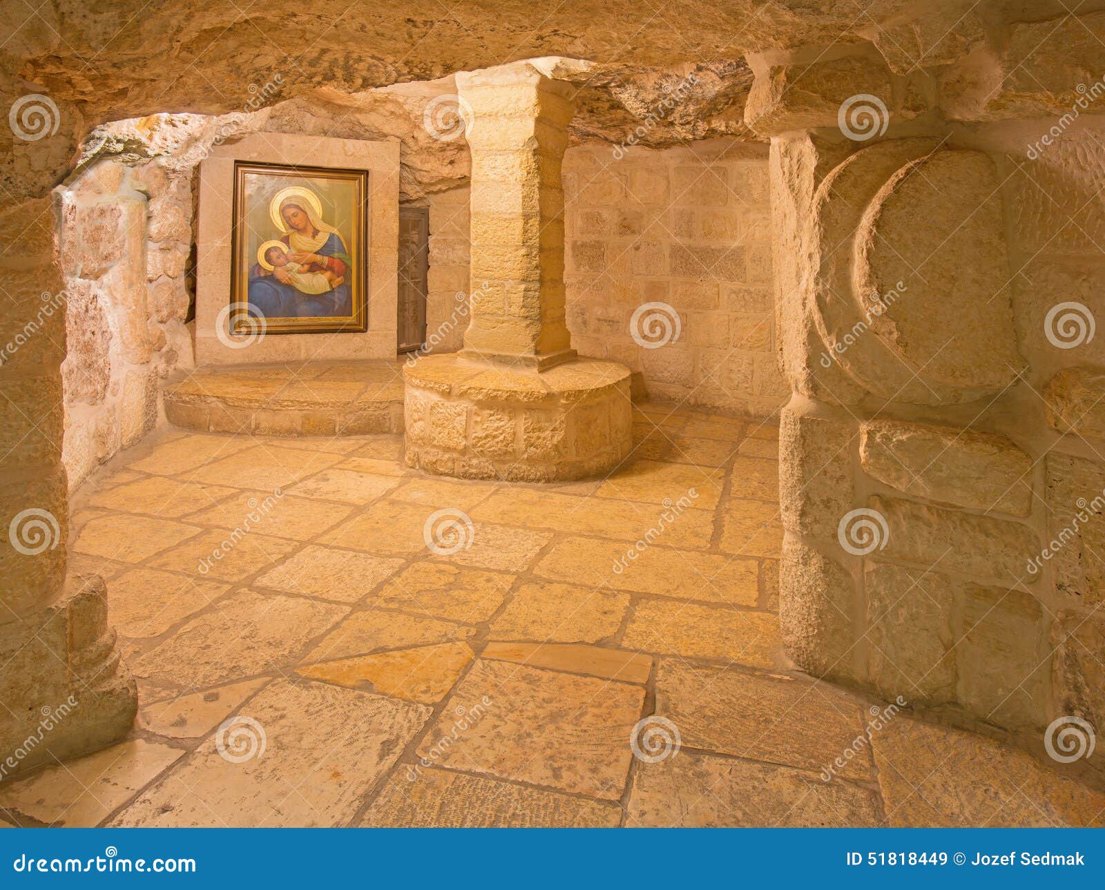 Bethlehem - the Cave of Milk Grotto Chapel. Editorial Stock Image ...