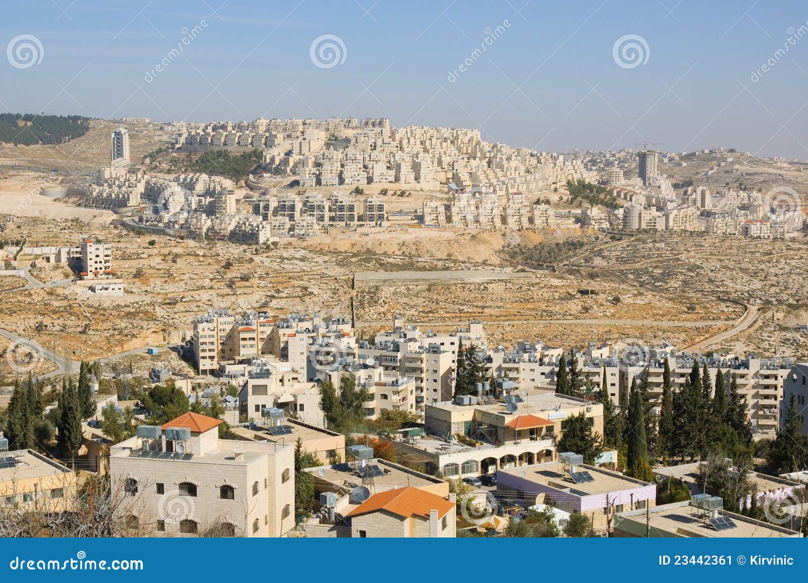 Bethlehem E Har Homa (Homat Shmuel) Immagine Stock - Immagine di ...