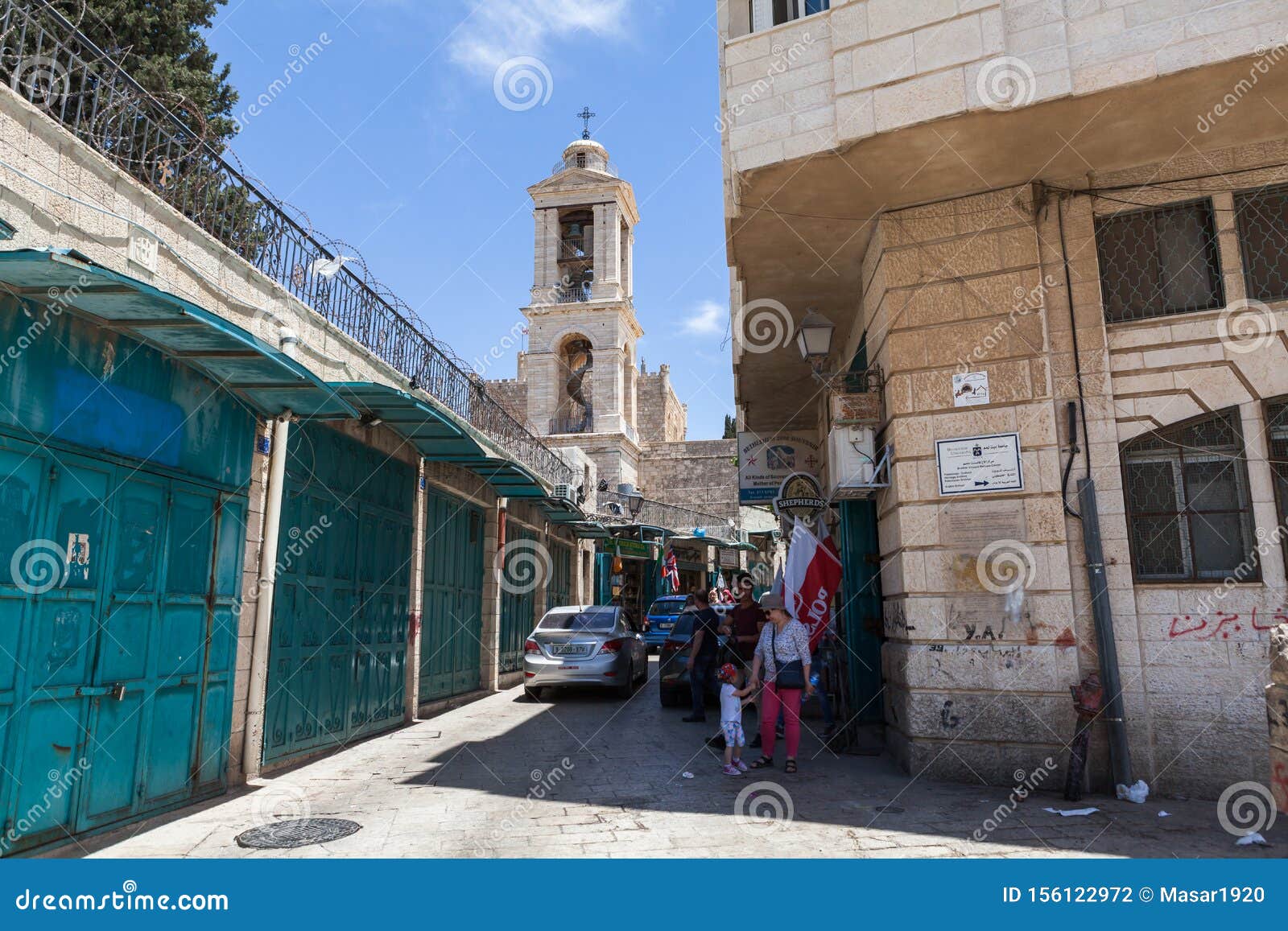 Nice view of the Bethlehem editorial photography. Image of construction ...