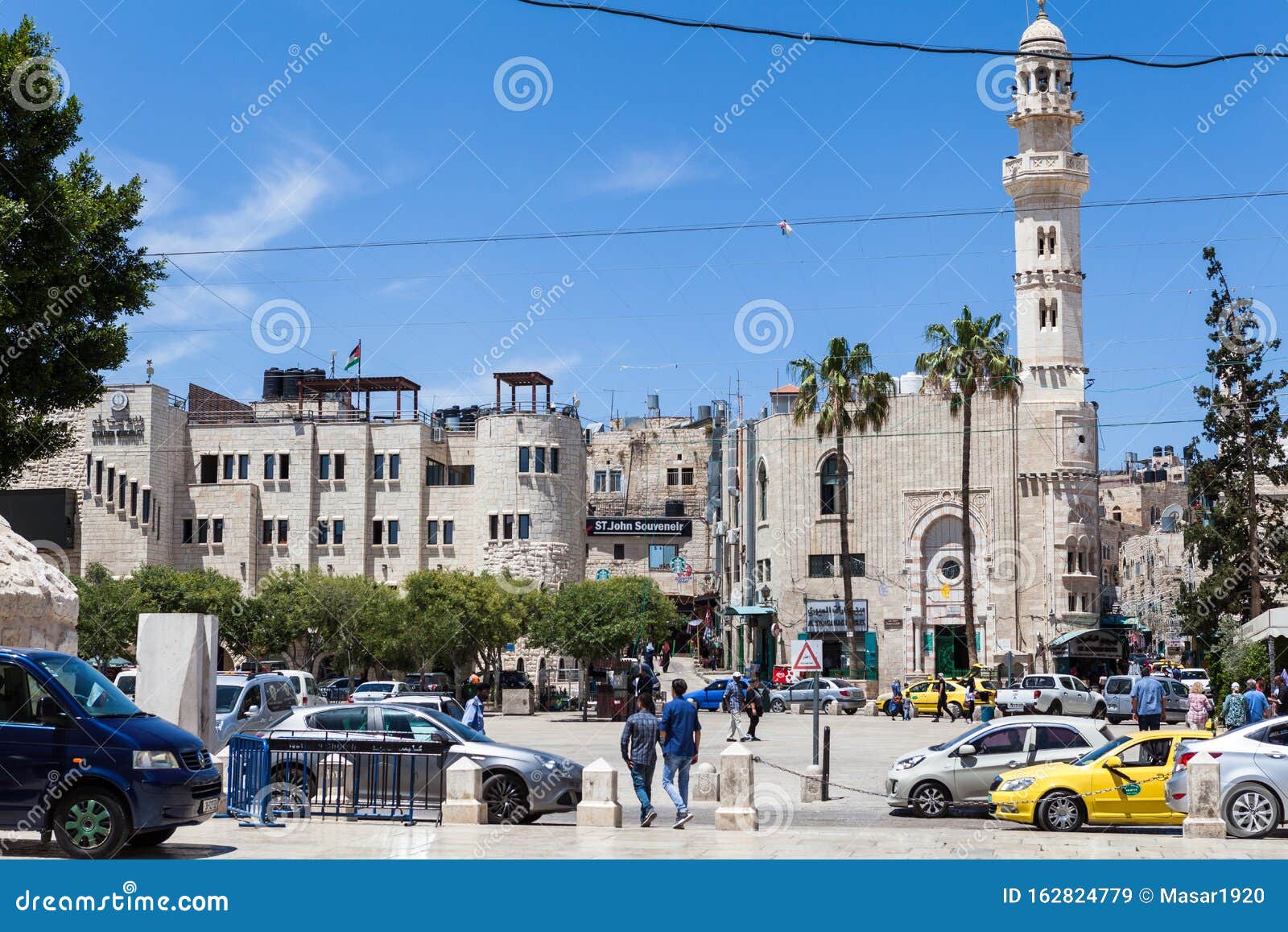 Nice view of the Bethlehem editorial stock image. Image of islam ...