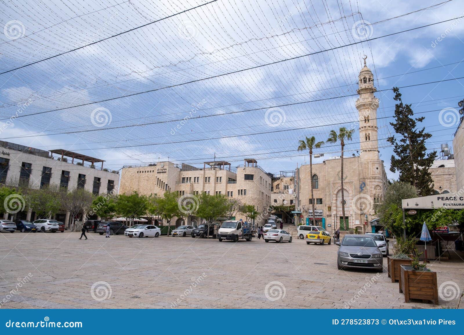 Bethlehem, Palestine - 10 April, 2023. View of the Mosque of Omar or ...