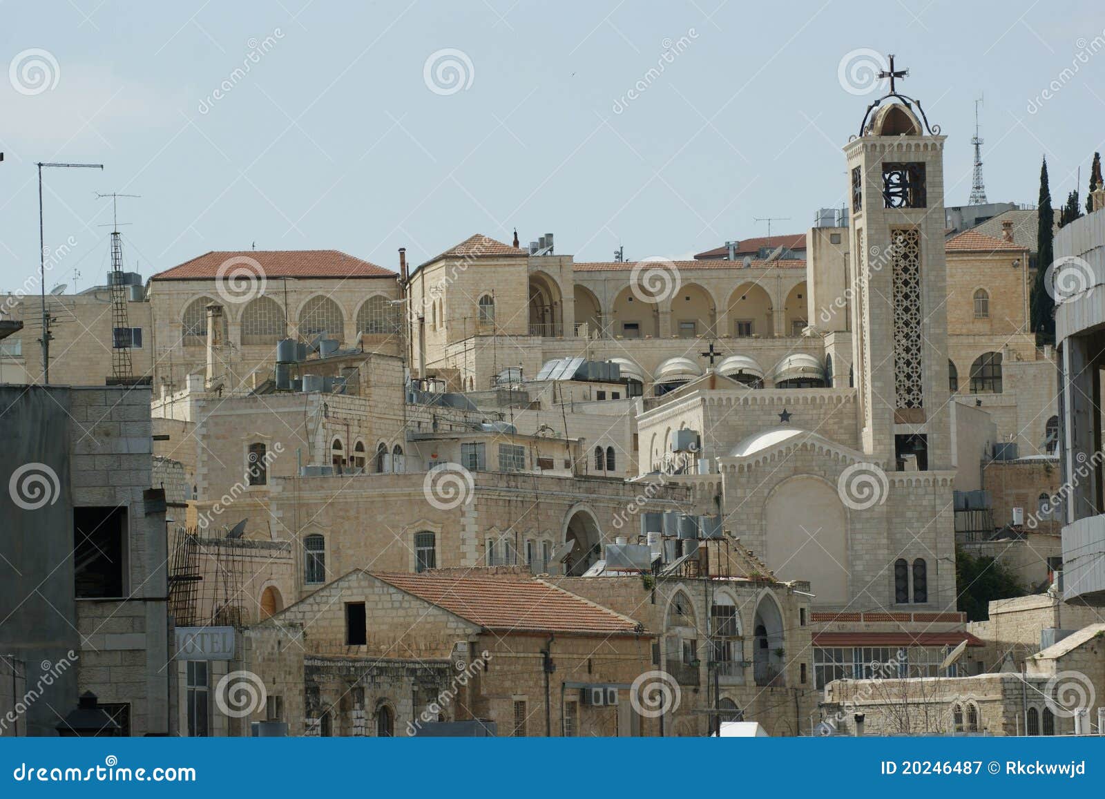 Bethlehem, Palestine, Israel Stock Image - Image of birth, houses: 20246487