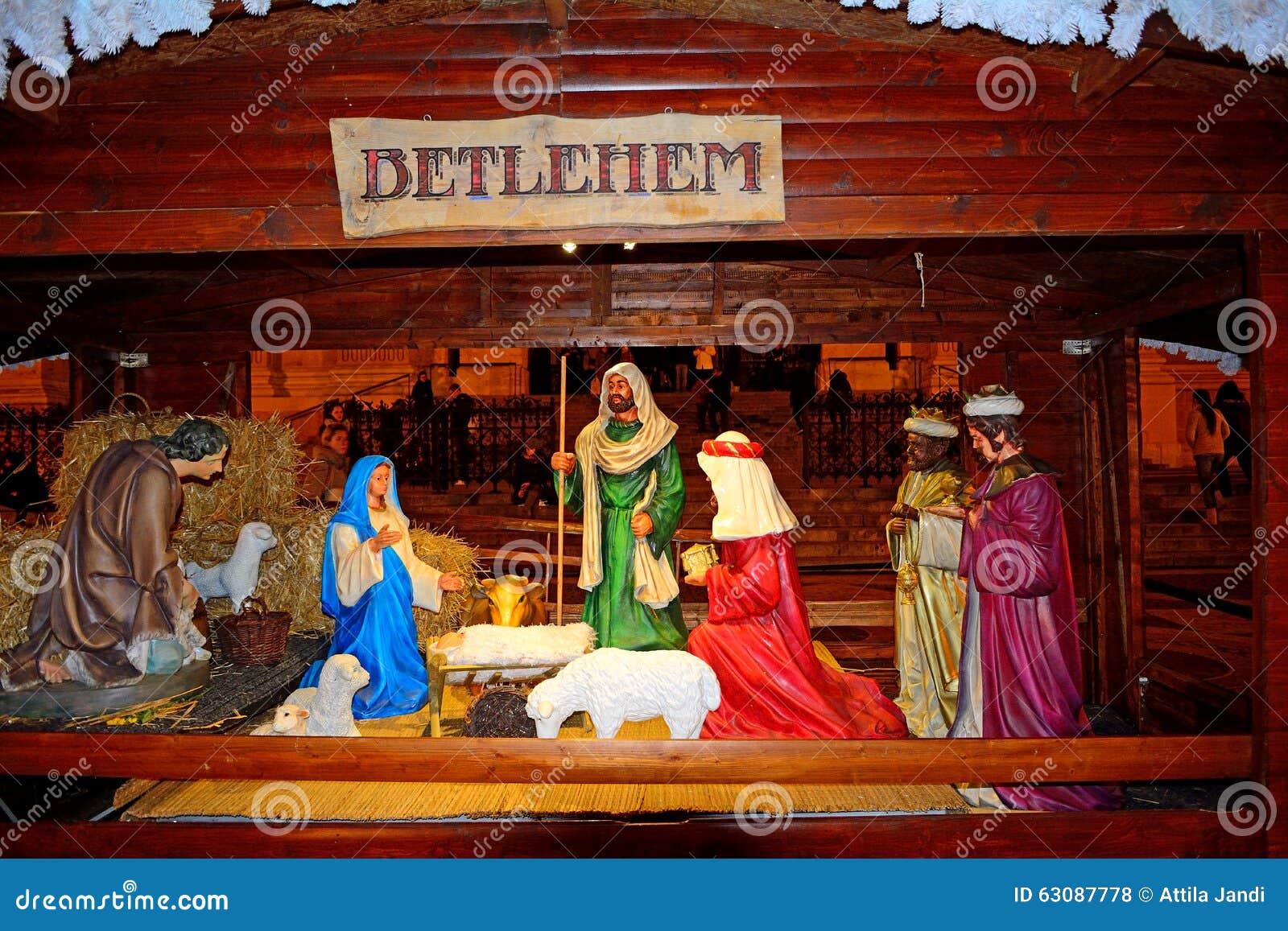 Bethlehem Scene, Budapest, Hungary Editorial Stock Photo - Image of ...