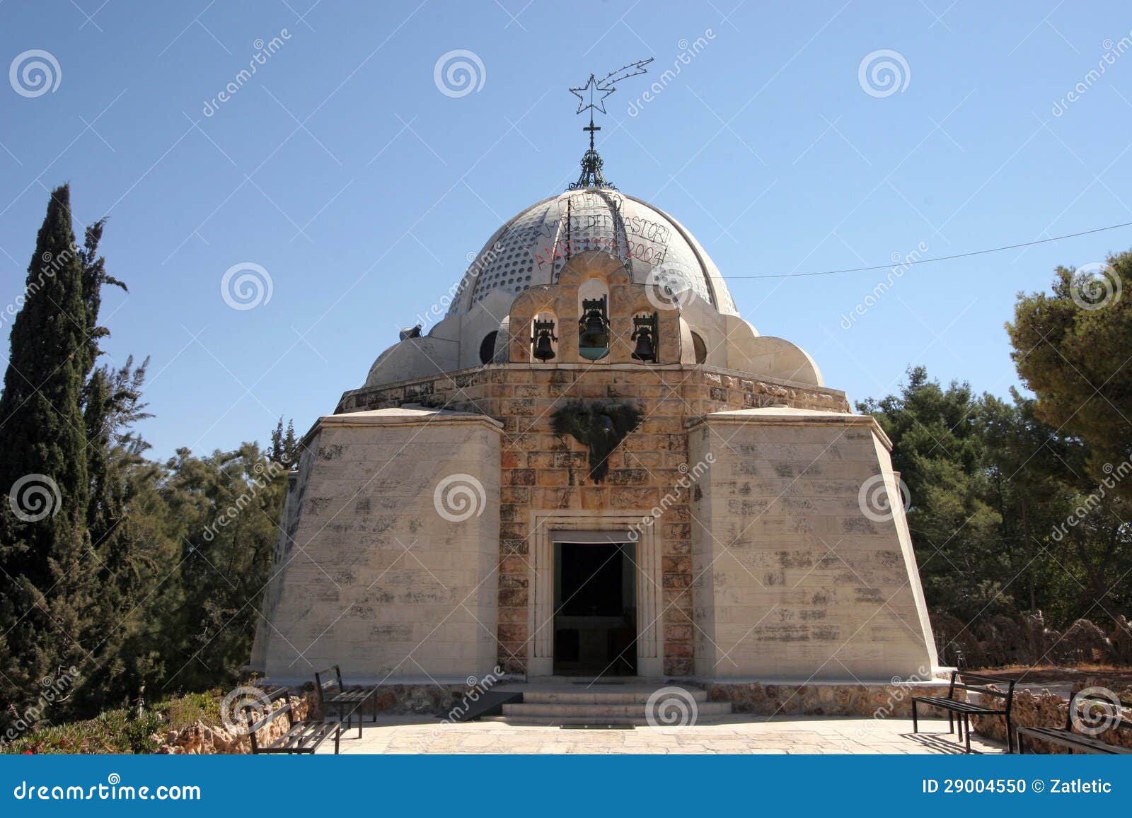 Bethlehem Shepherds Field Church Stock Photo - Image of catholicism ...