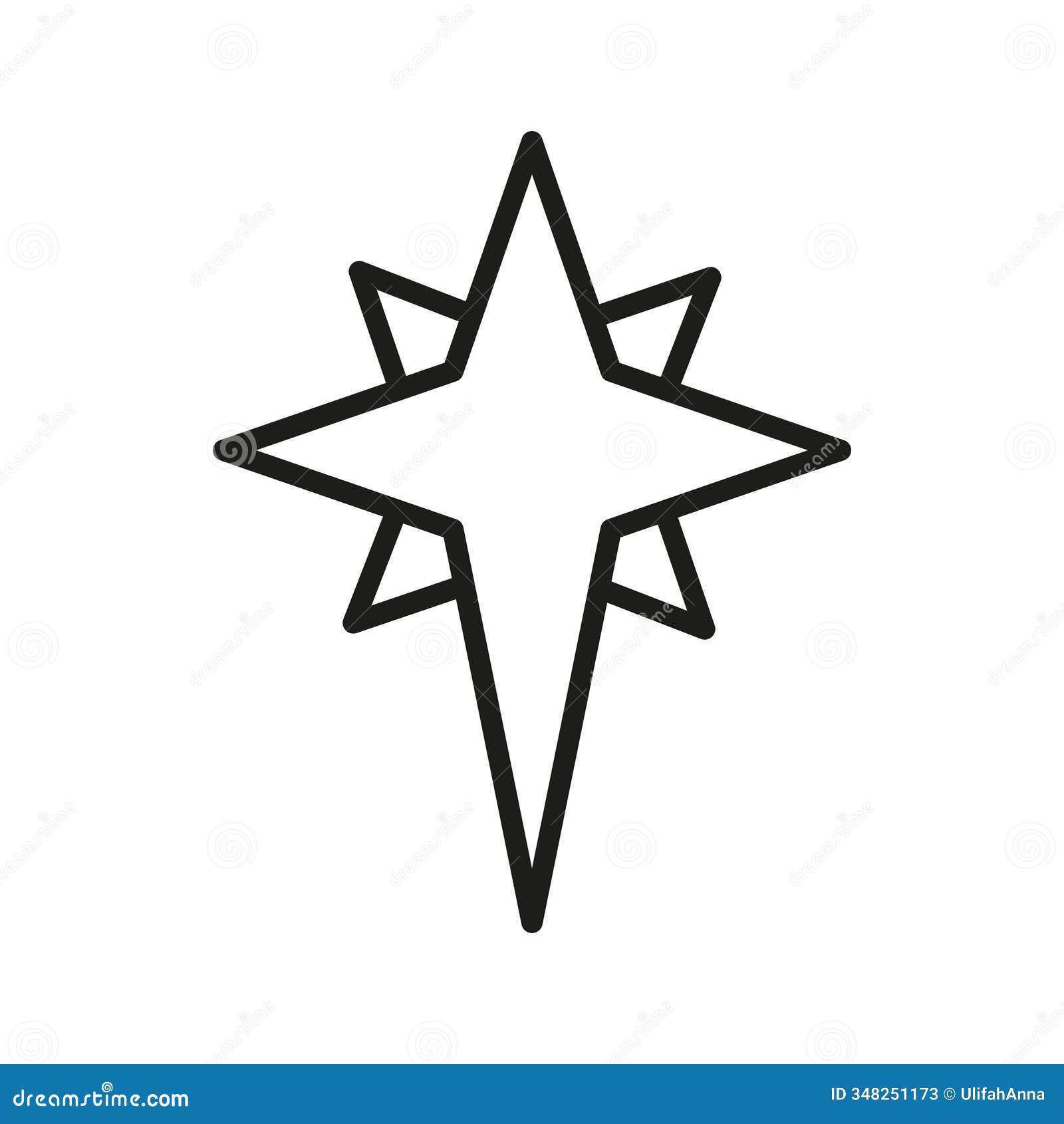 Bethlehem Star Christmas Icon Vector Basic Design Simple and Modern ...