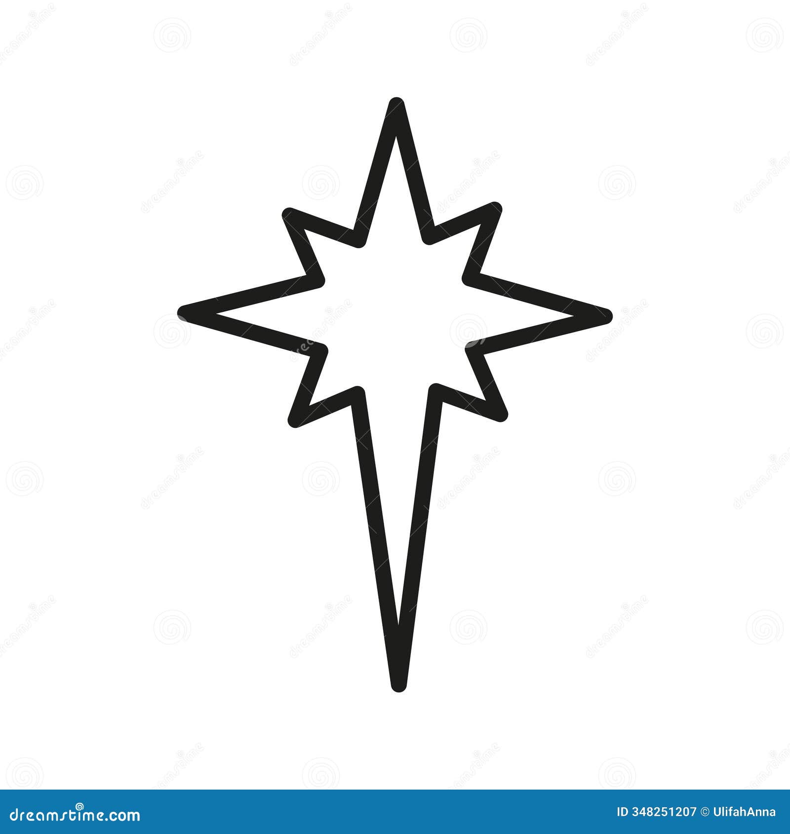 Bethlehem Star Christmas Icon Vector Basic Design Simple and Modern ...