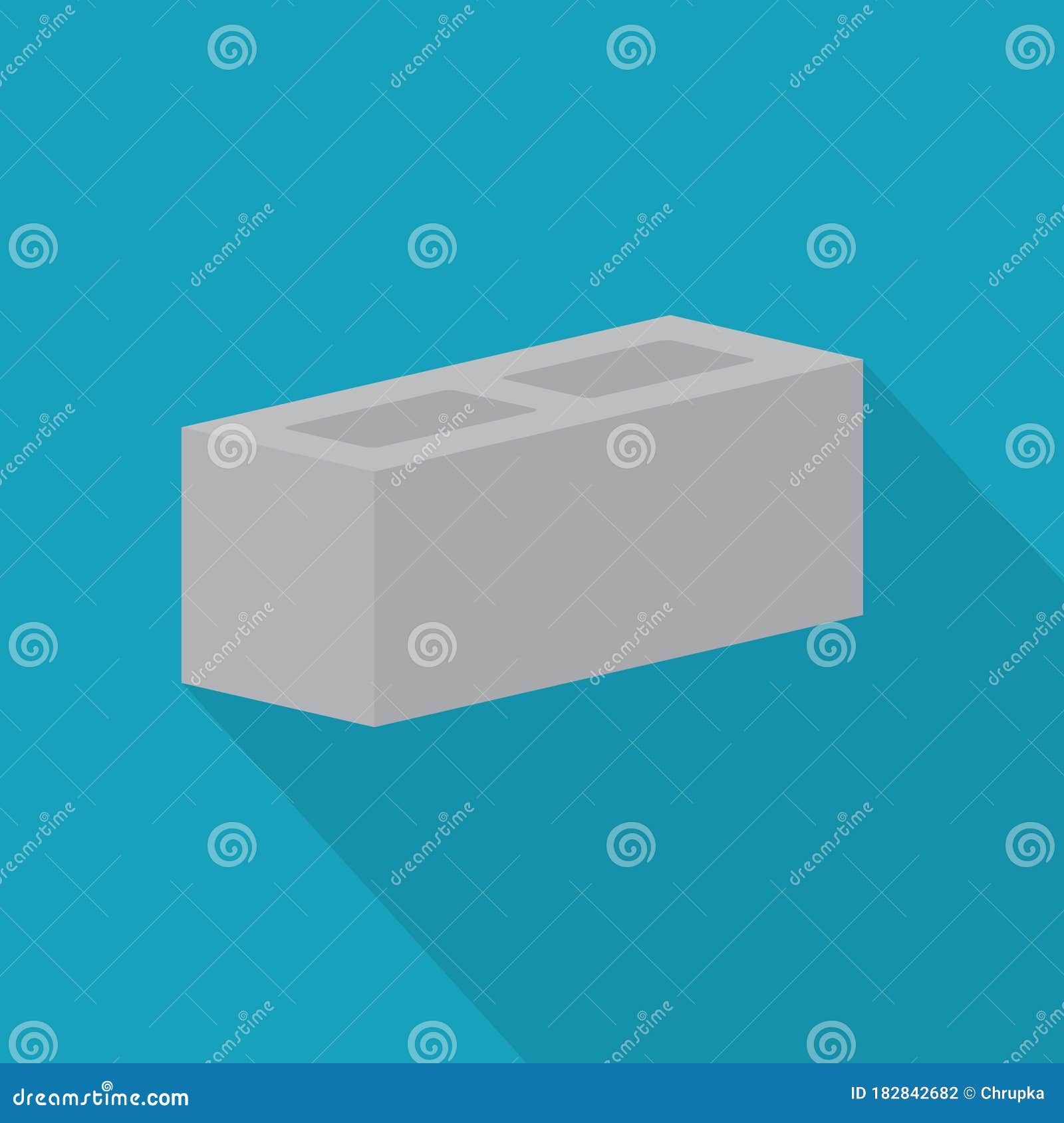 Beton brick icon stock vector. Illustration of decor - 182842682