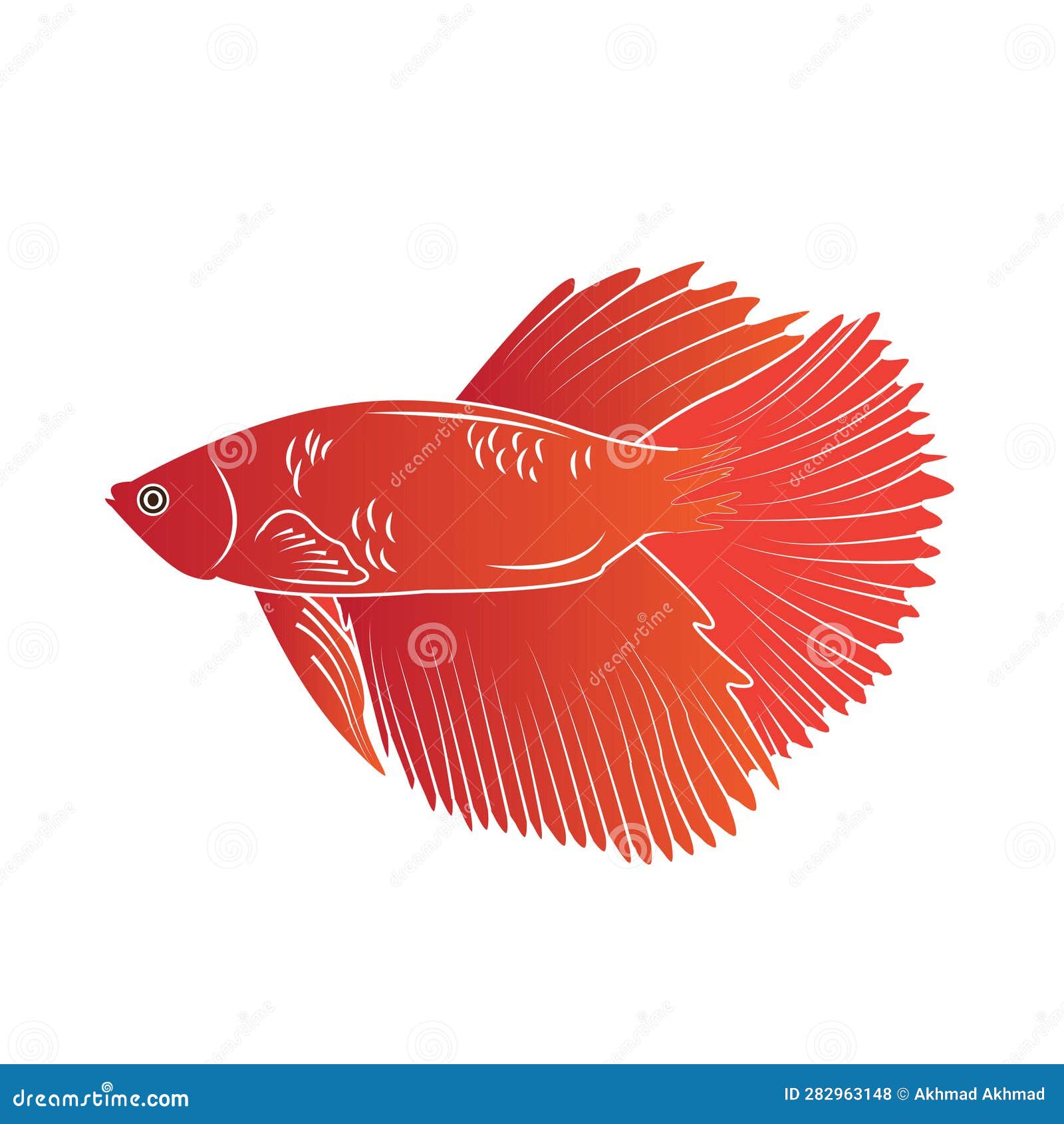 Betta fish icon stock vector. Illustration of figure - 282963148