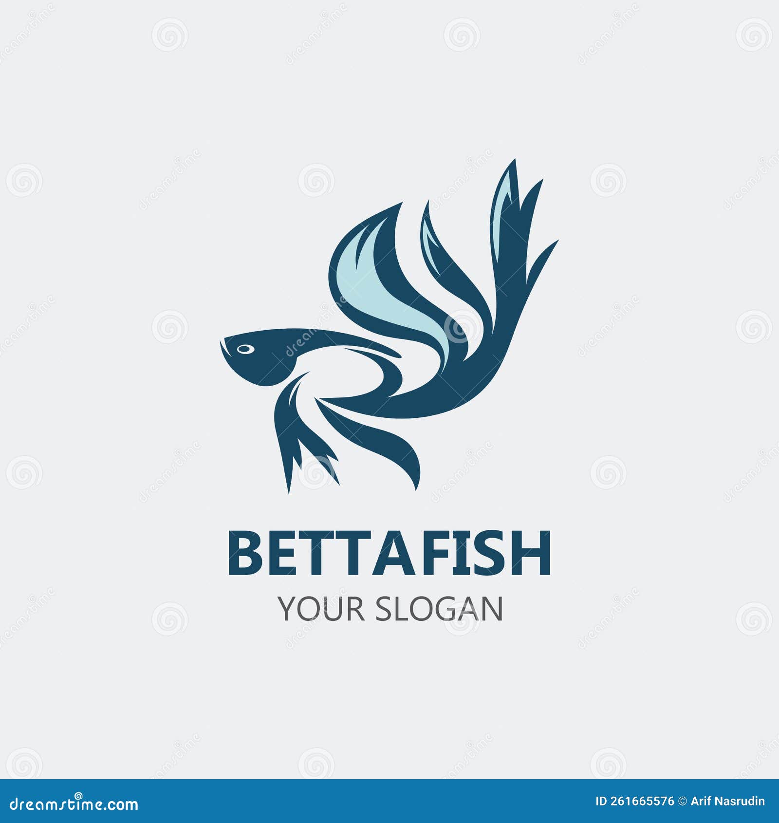 Betta Fish Logo Moderne Style Design Vectoriel Illustration Illustration Stock - Illustration du ...