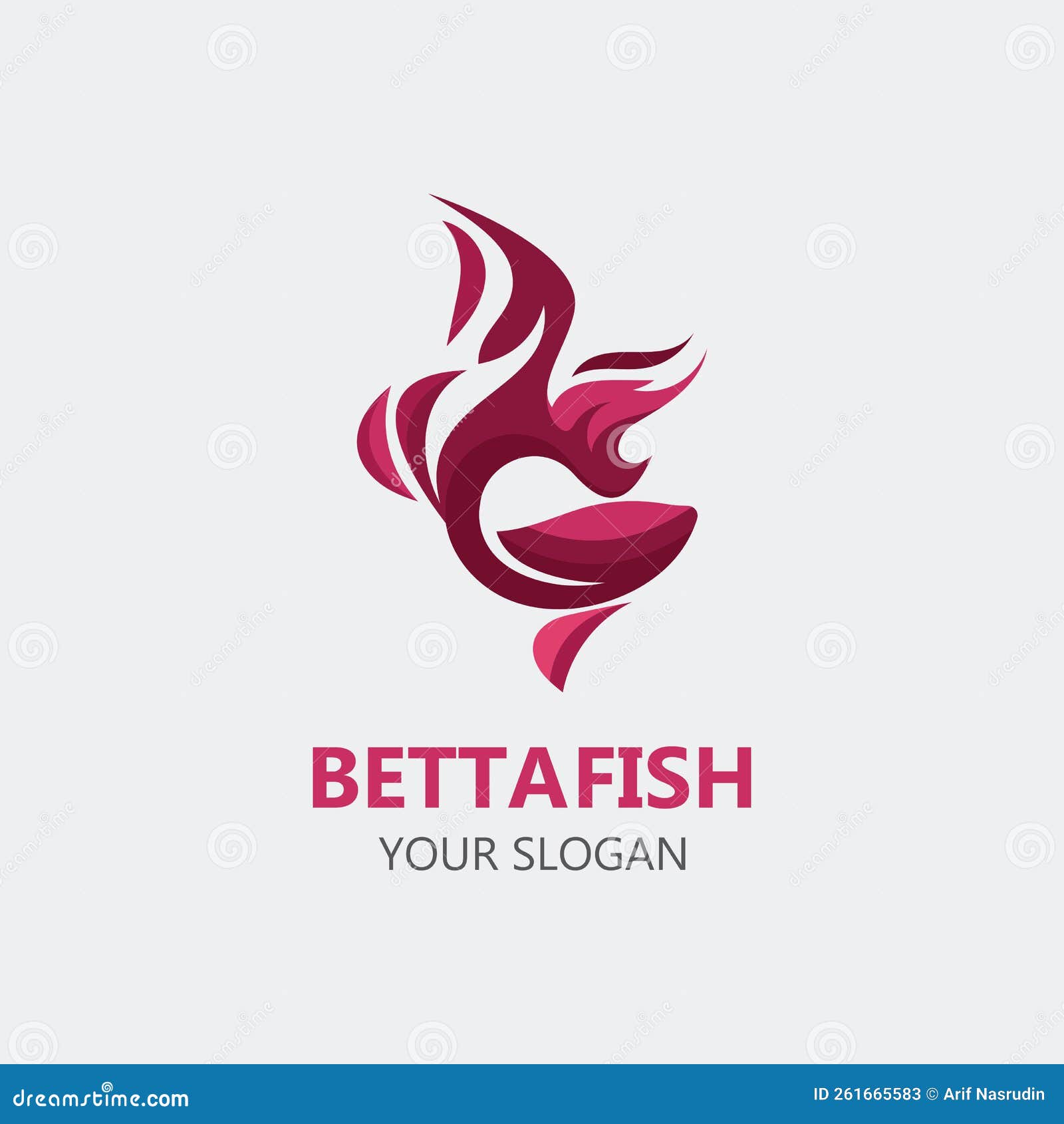 Betta Fish Logo Moderne Style Design Vectoriel Illustration Illustration Stock - Illustration du ...