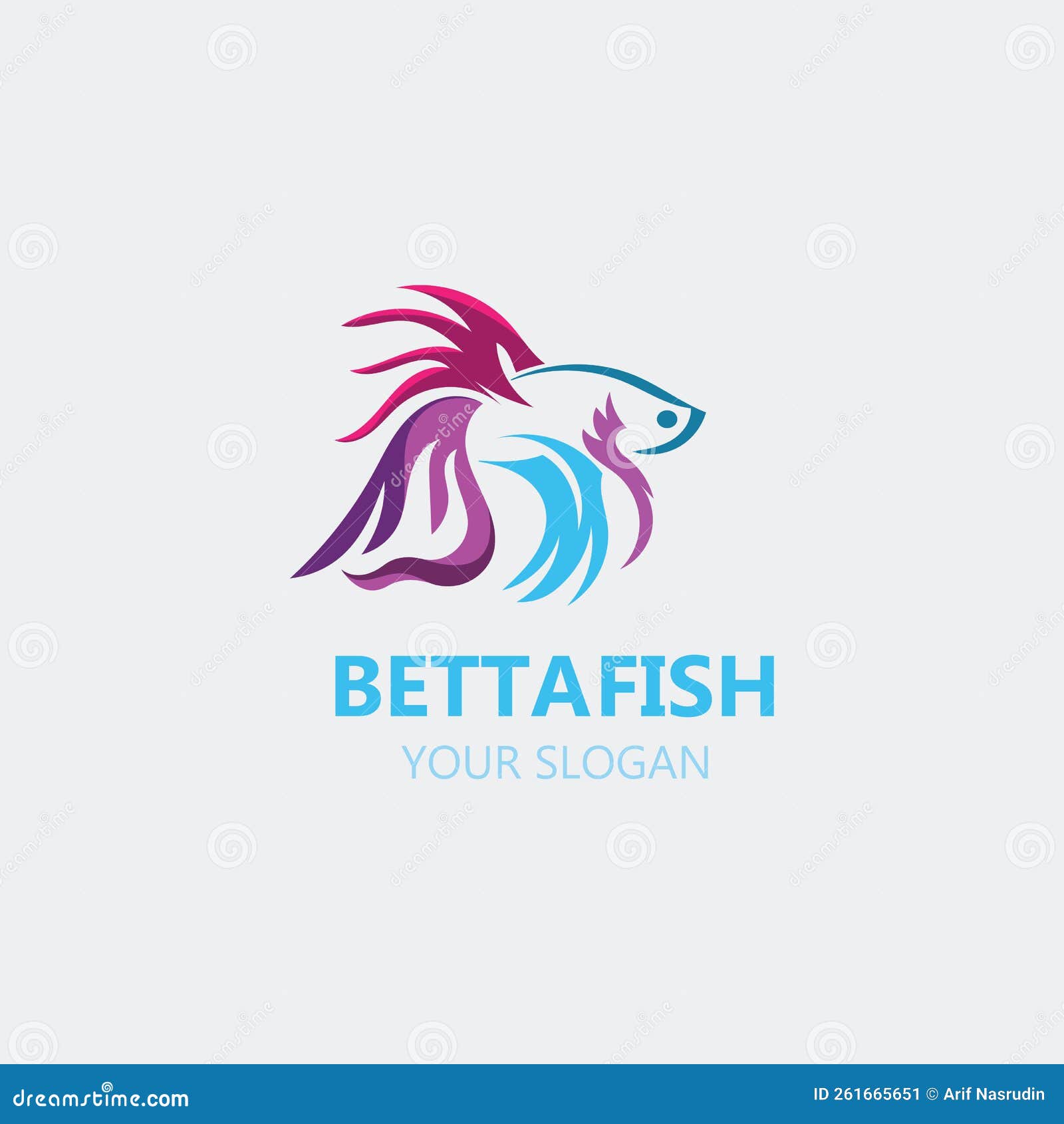 Betta Fish Logo Moderne Style Design Vectoriel Illustration Illustration Stock - Illustration du ...