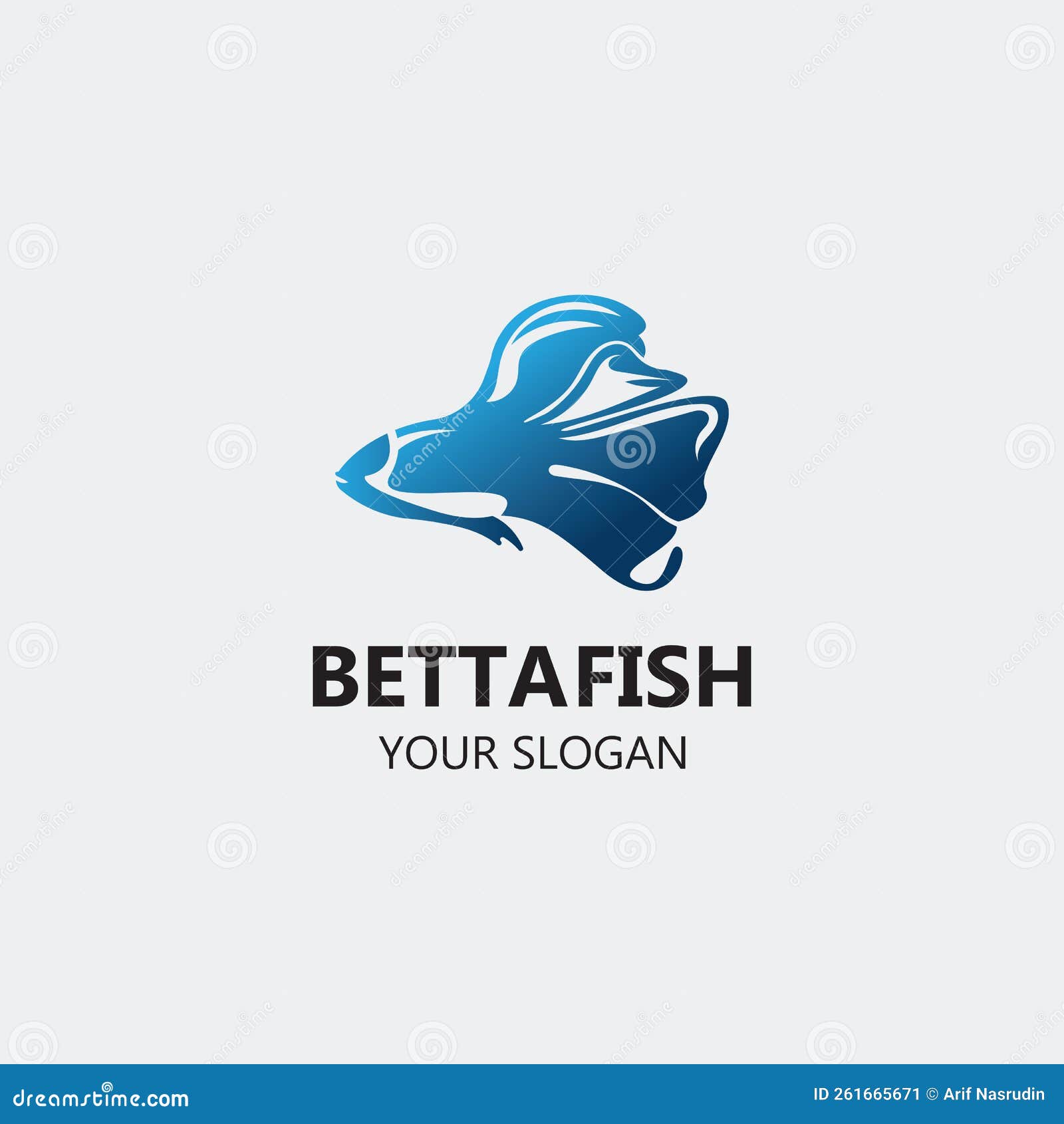 Betta Fish Logo Moderne Style Design Vectoriel Illustration ...