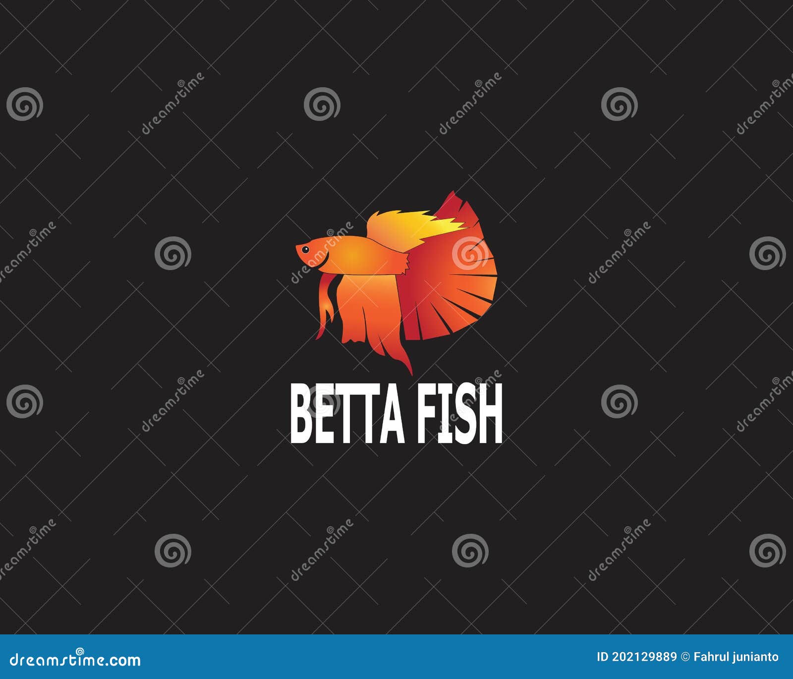 Betta Fish Logo Vector Template Stock Vector - Illustration of siamese ...