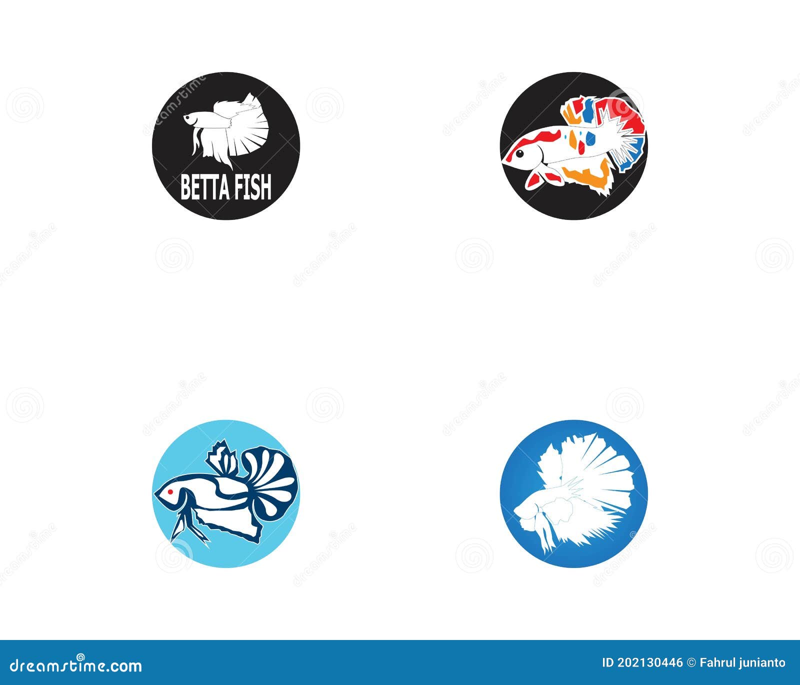 Betta Fish Logo Vector Template Stock Vector - Illustration of isolate ...