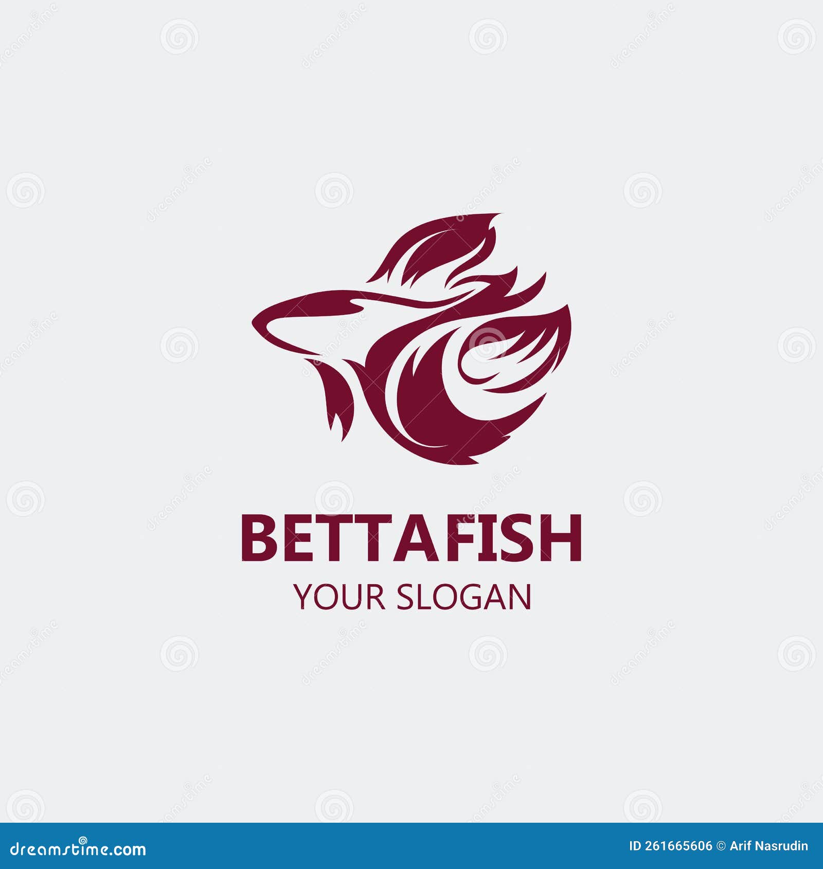 Betta Fish Modern Logo Style Design Vector Image Illustration Stock ...