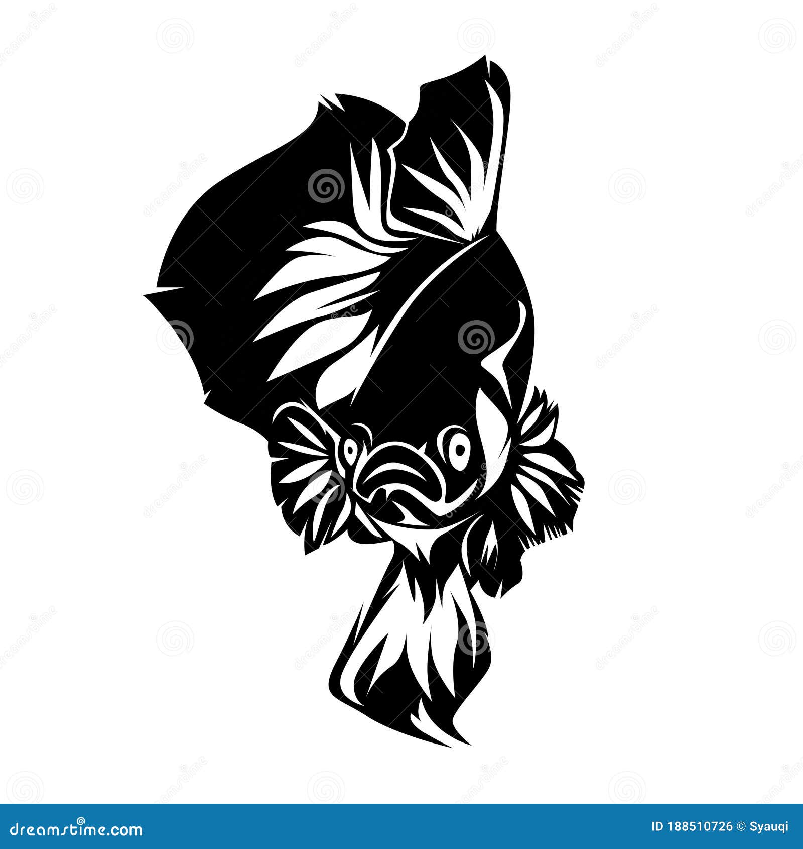 Betta Icon Logo Vector Design Stock Vector - Illustration of hobby ...