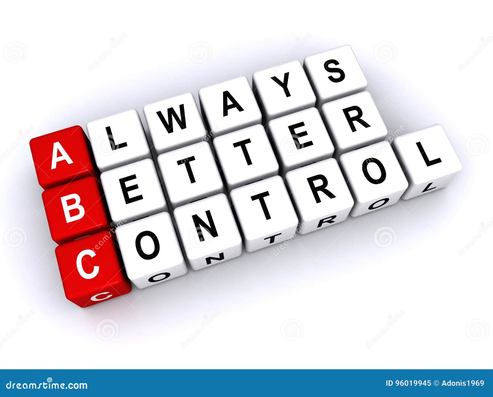 Always Better Control stock illustration. Illustration of blocks - 96019945