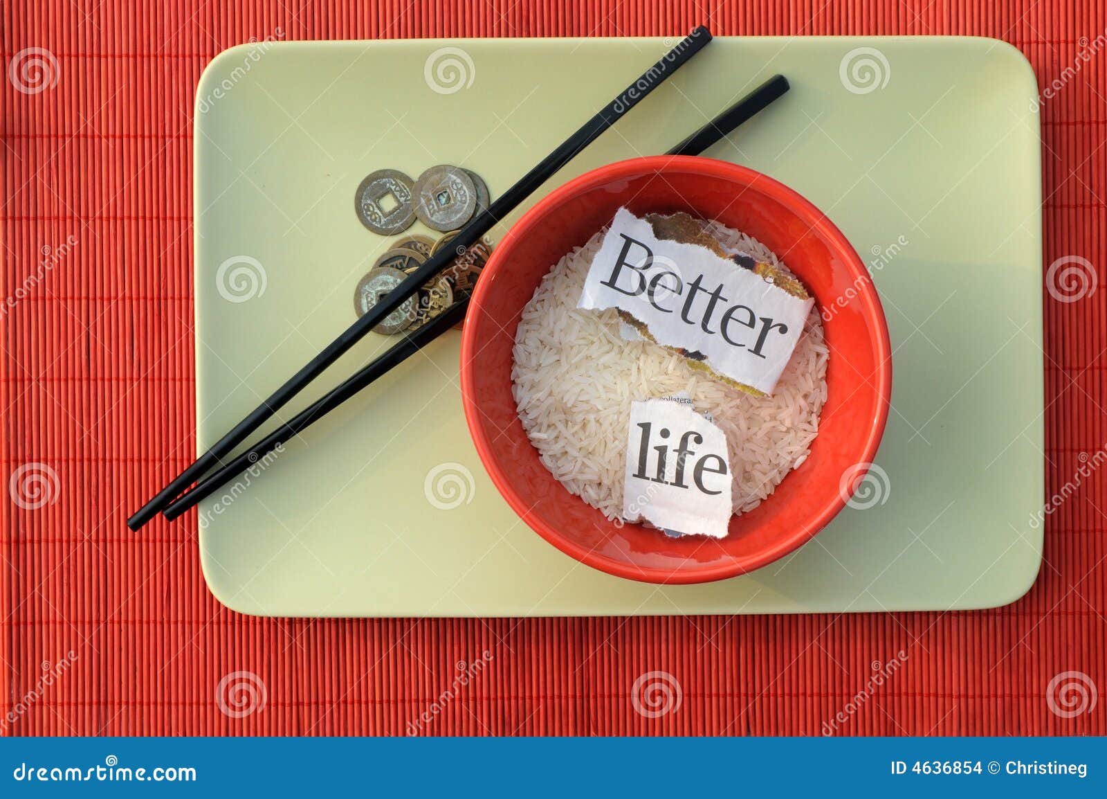 Better Life stock photo. Image of china, chinese, plate - 4636854