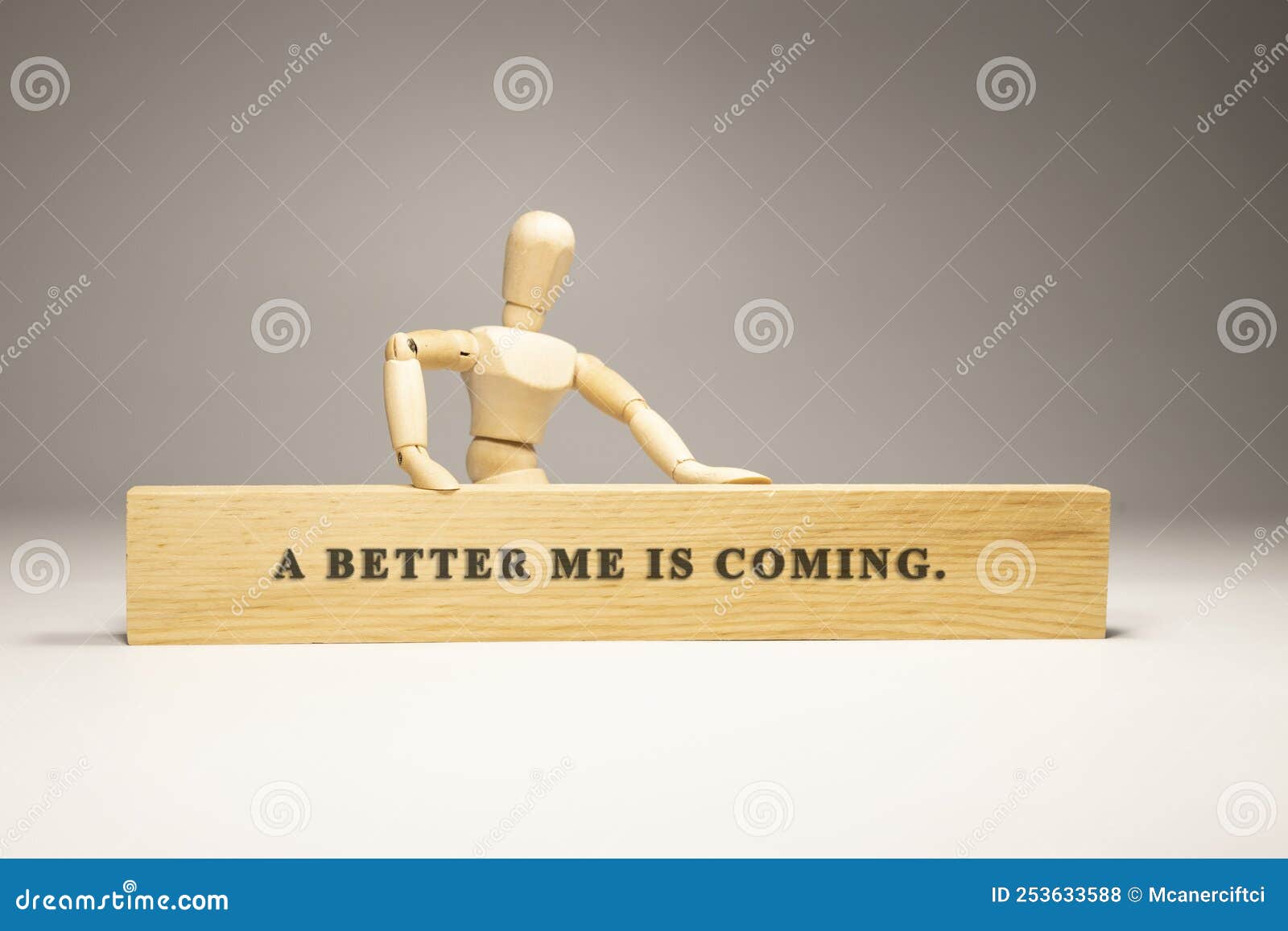 A Better Me is Coming Wood Surface Written. Motivation and Personal ...