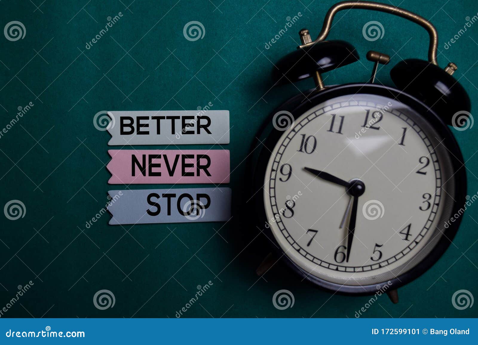 Better Never Stop Write On A Sticky Note Isolated On Office Desk ...