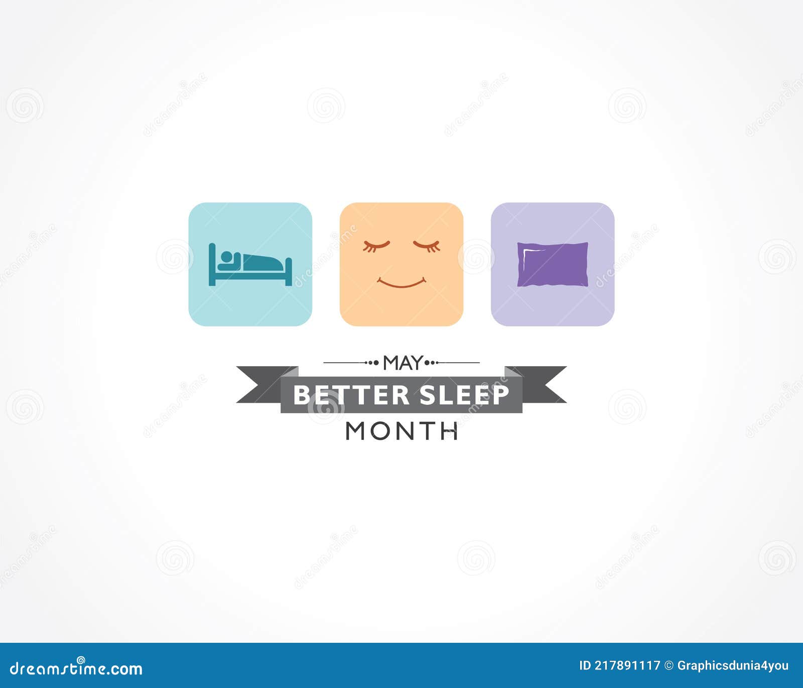 Better Sleep Month Observed Each Year in May Stock Vector ...