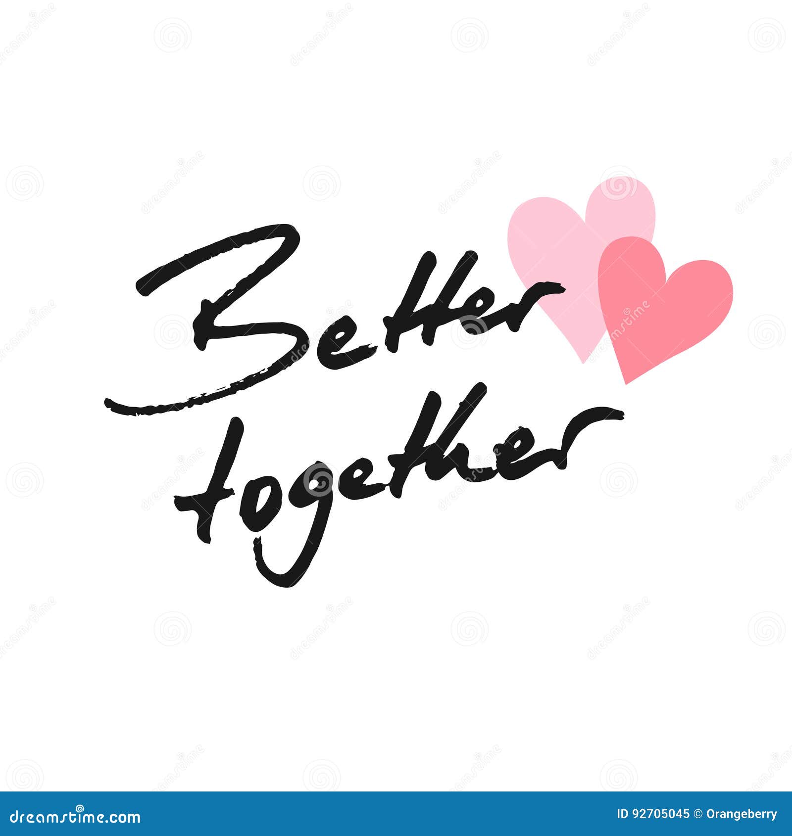 Better together stock vector. Illustration of motivation - 92705045